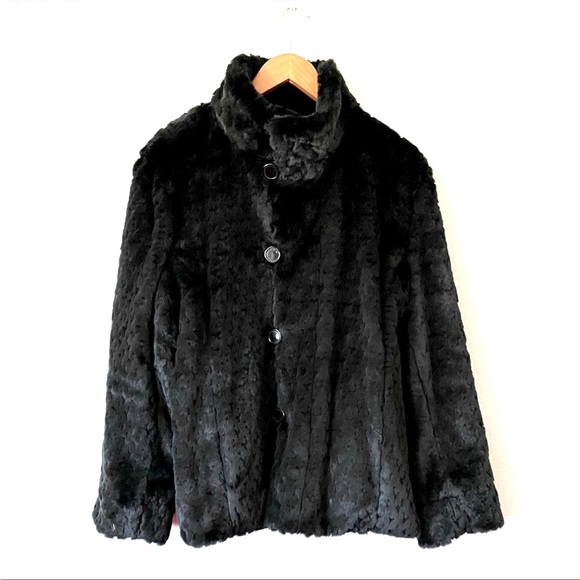 Utex | Jackets & Coats | Nwot Utex Reversible Faux Fur Jacket Coat ...